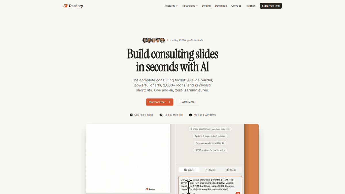 Deckary - AI Slide Builder for PowerPoint | EveryDev.ai