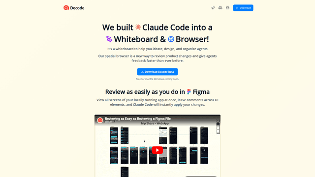 Decode - AI UI Review Whiteboard | EveryDev.ai