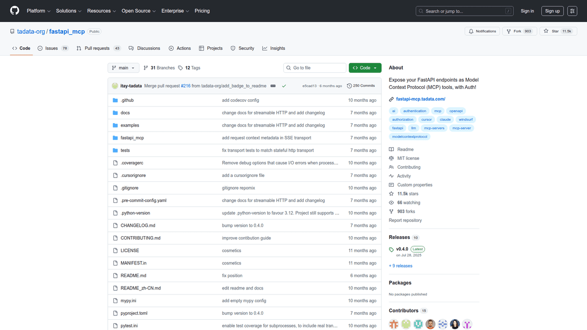 FastAPI-MCP - FastAPI to MCP Bridge Library | EveryDev.ai