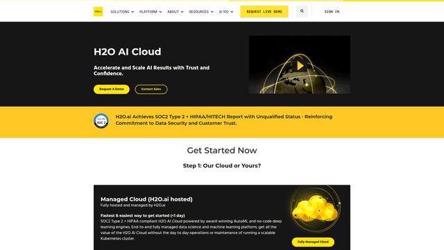 H2O AI Cloud - Enterprise AutoML and AI Platform | EveryDev.ai