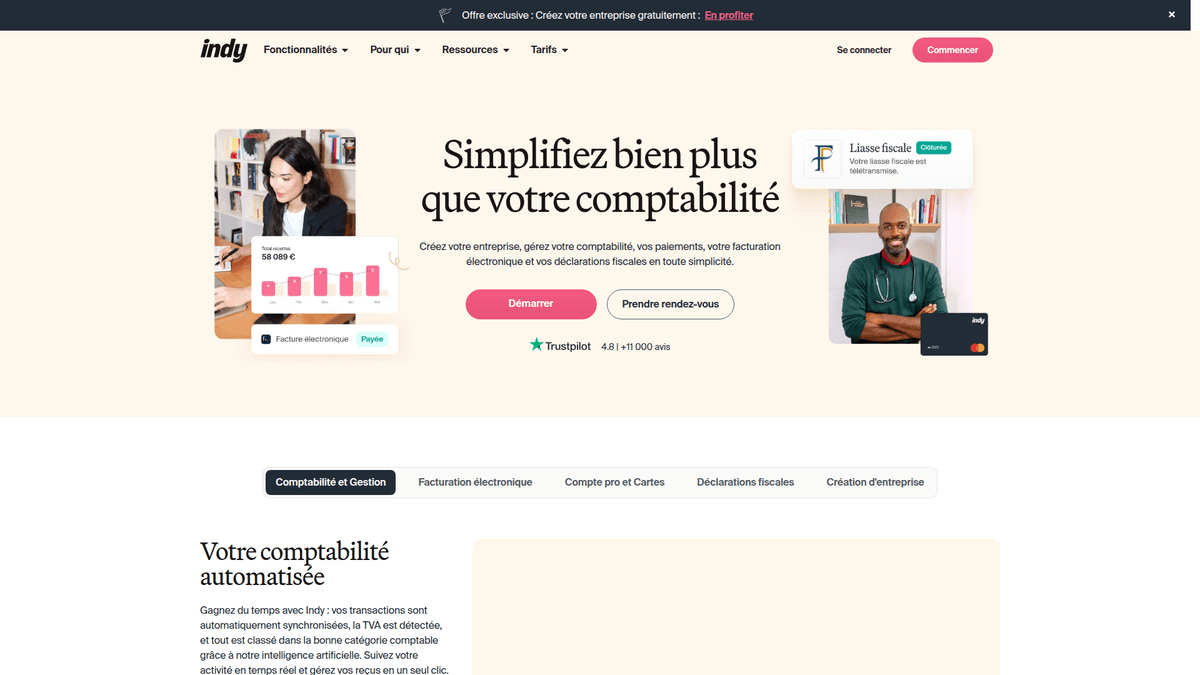 Indy - Accounting Software for French Freelancers | EveryDev.ai