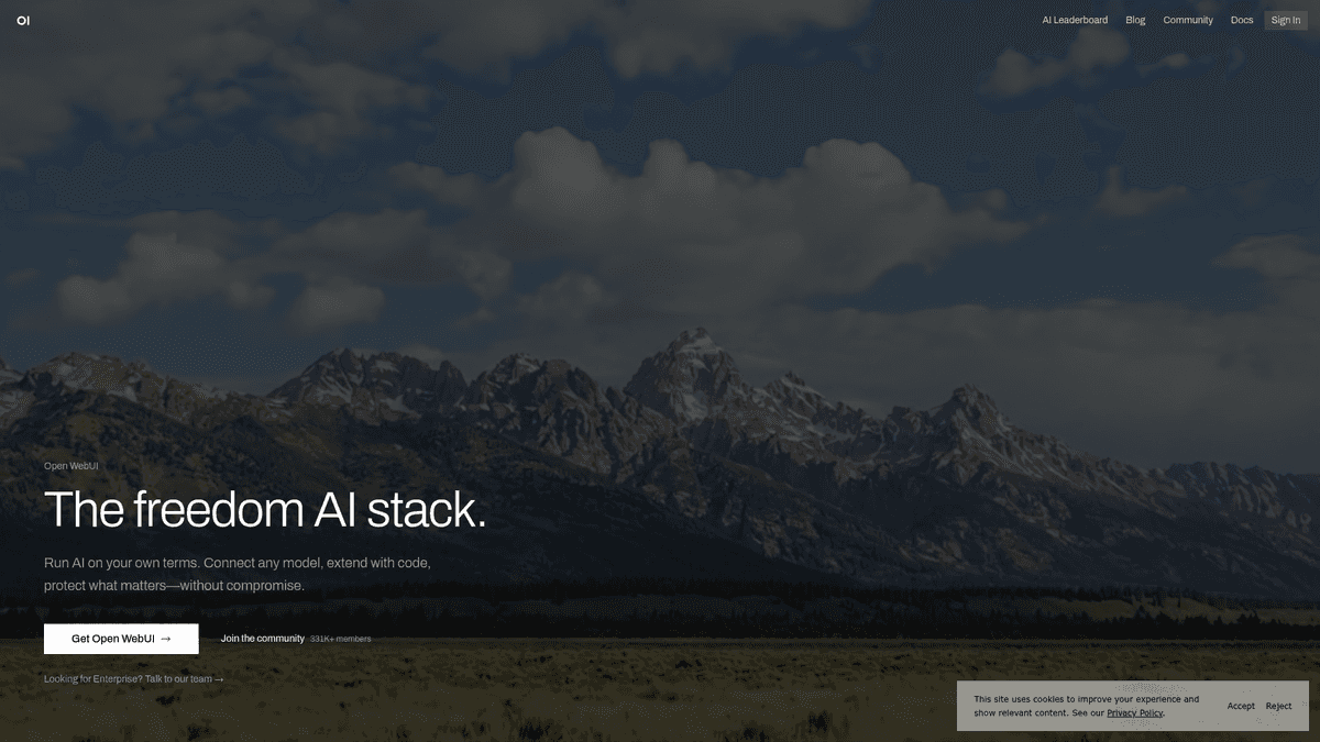 Open WebUI - Self Hosted AI Platform | EveryDev.ai