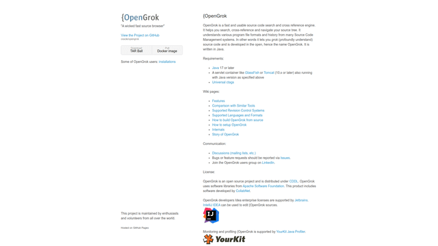 OpenGrok - Open Source Code Search Engine | EveryDev.ai