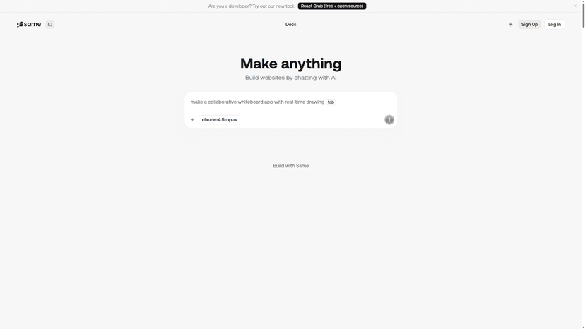 Same.new - AI Website Cloning Tool | EveryDev.ai