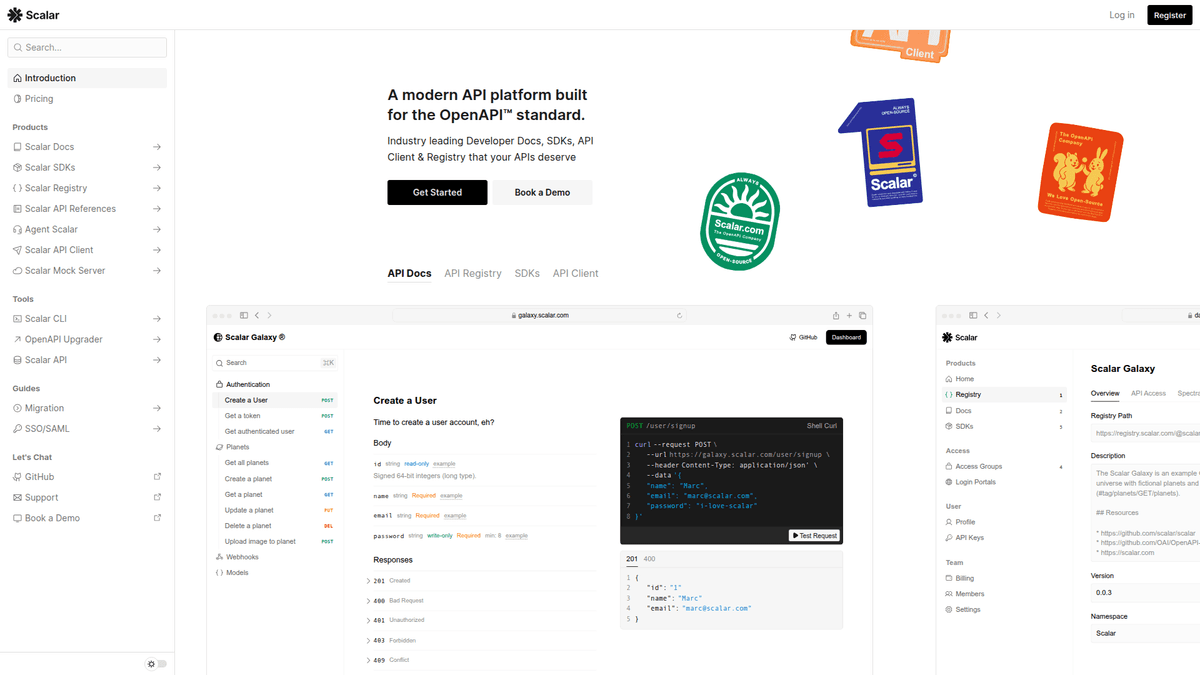 Scalar - OpenAPI Docs and SDK Platform | EveryDev.ai