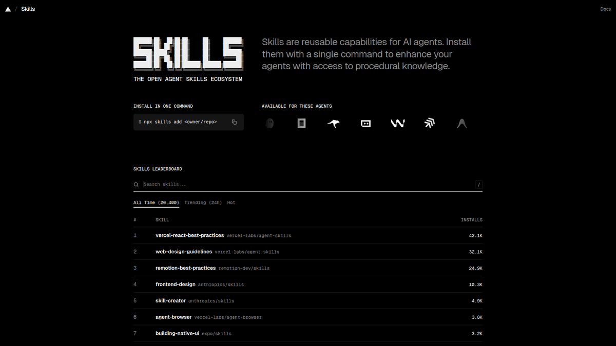 Skills - AI Tool for Devs | EveryDev.ai