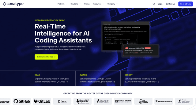 Sonatype - Software Supply Chain Security | EveryDev.ai