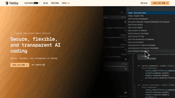 Tabby - Self Hosted AI Coding Assistant | EveryDev.ai