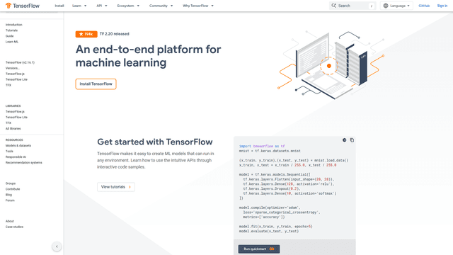 TensorFlow - Open Source ML Platform by Google | EveryDev.ai