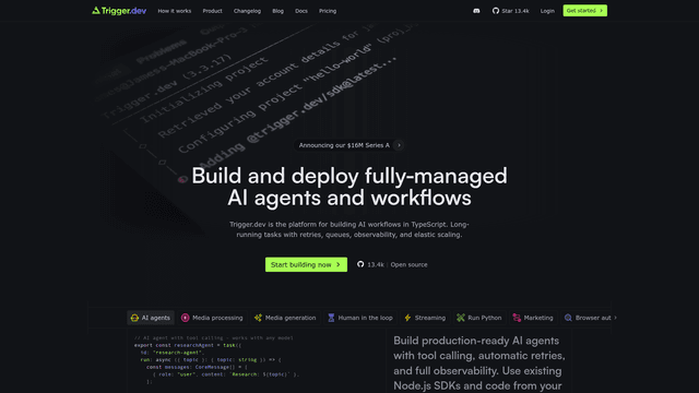 Trigger.dev - TypeScript Background Jobs Framework | EveryDev.ai