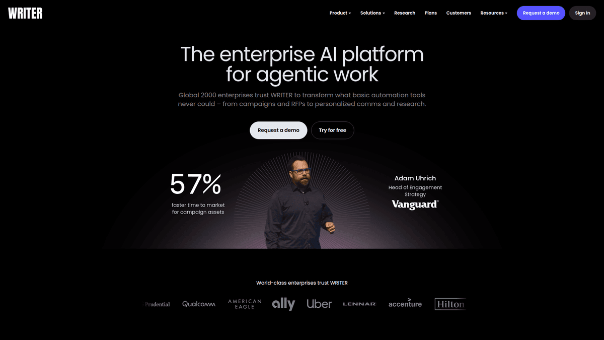 Writer - Enterprise AI Workflow Platform | EveryDev.ai