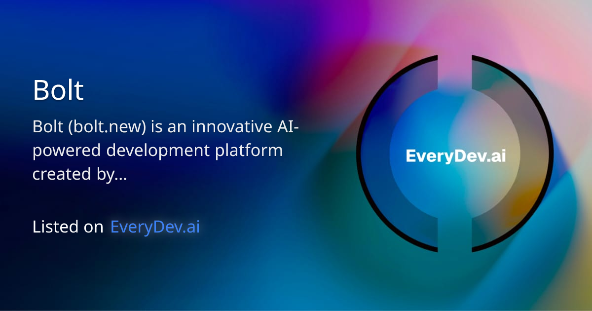 Bolt | EveryDev.ai