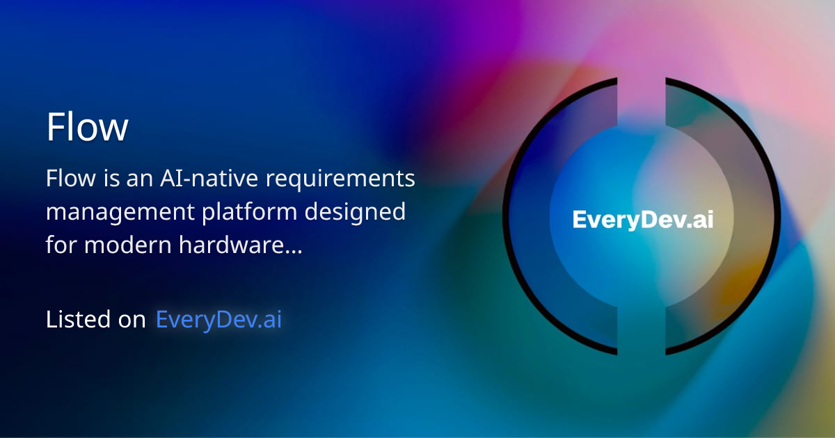 Flow - AI Tool for Devs | EveryDev.ai