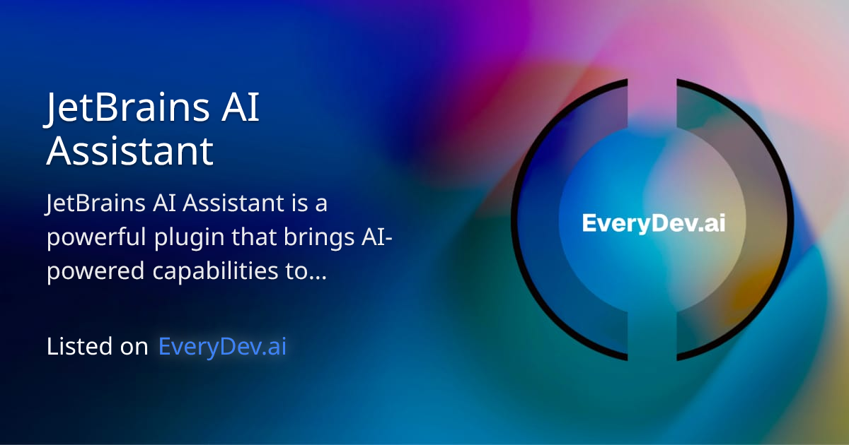 JetBrains AI Assistant - AI Tool for Devs | EveryDev.ai