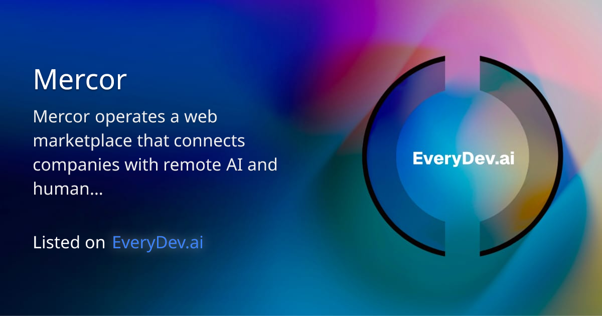 Mercor - AI Tool for Devs | EveryDev.ai