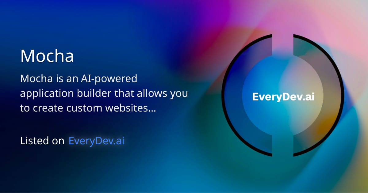 Mocha - AI Tool for Devs | EveryDev.ai