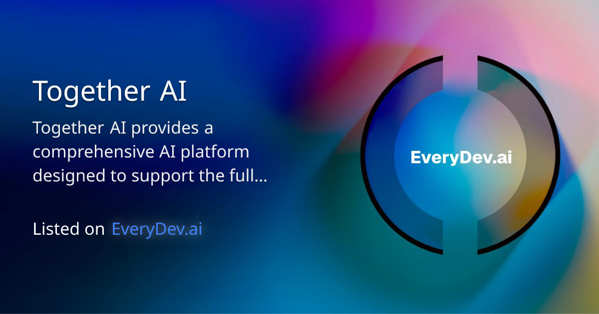 Together AI - AI Tool for Devs | EveryDev.ai