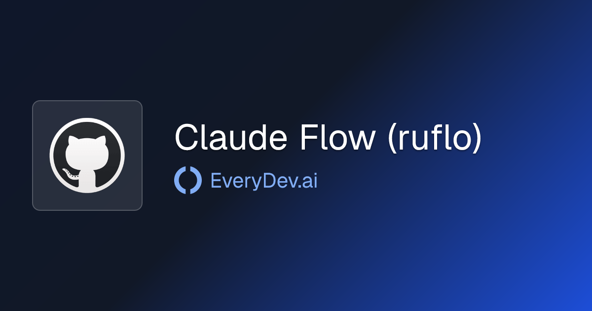 Claude Flow (ruflo) - Multi-Agent AI Orchestration Framework with Self ...