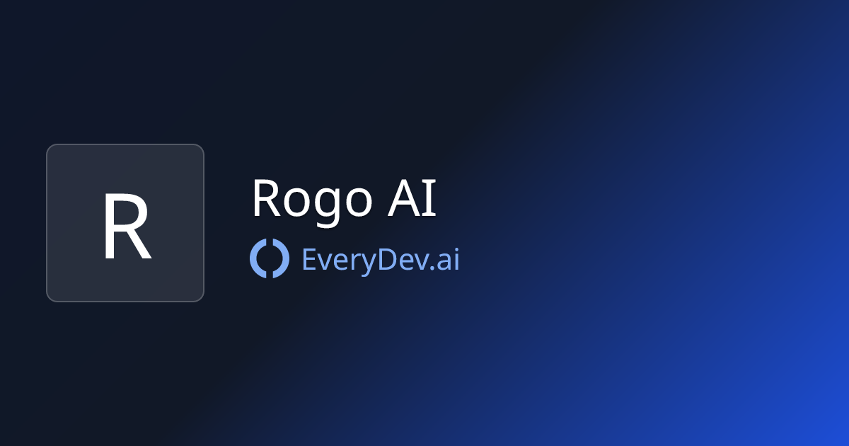 Rogo AI - 1 AI Tool | EveryDev.ai