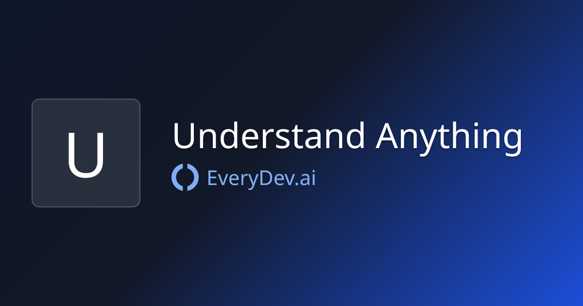 Understand Anything - Codebase Knowledge Graph Plugin | EveryDev.ai